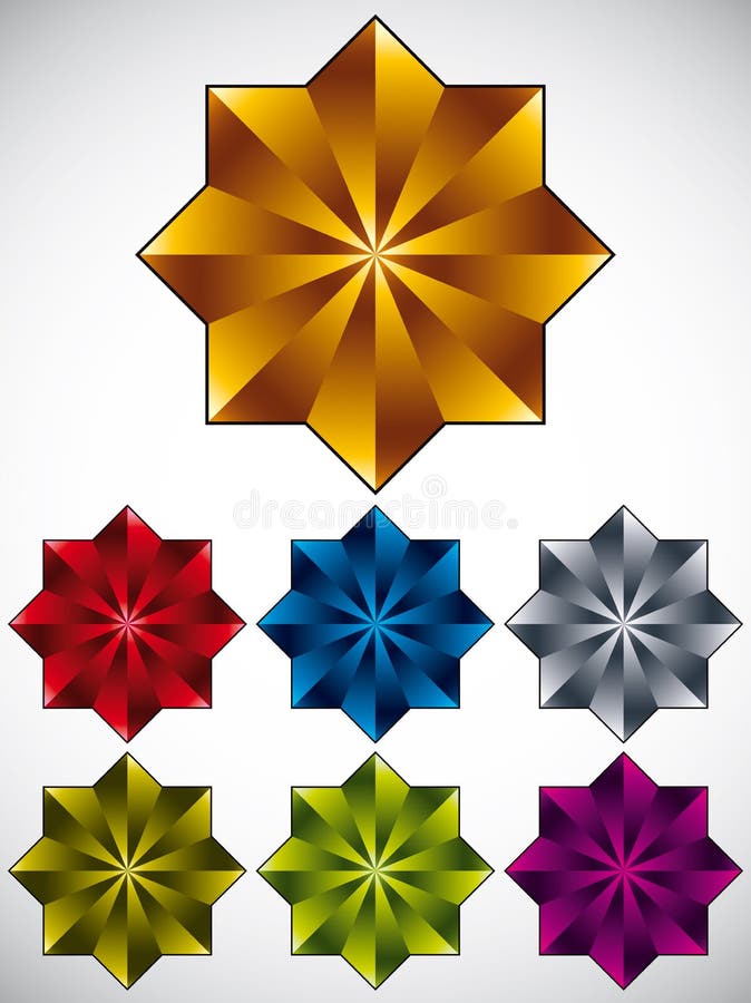 8 point star vector icon. stock vector. Illustration of index - 47867954