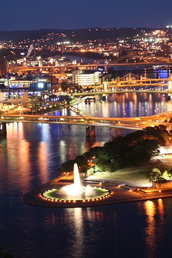 Point state park fountian stock photo. Image of fountian - 4158794