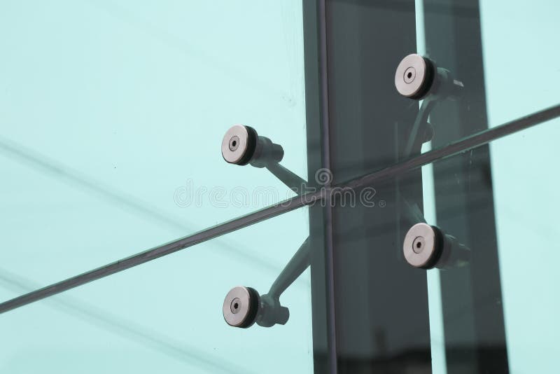 Point Support Glass for Hold with Structure. Stock Photo - Image of ...