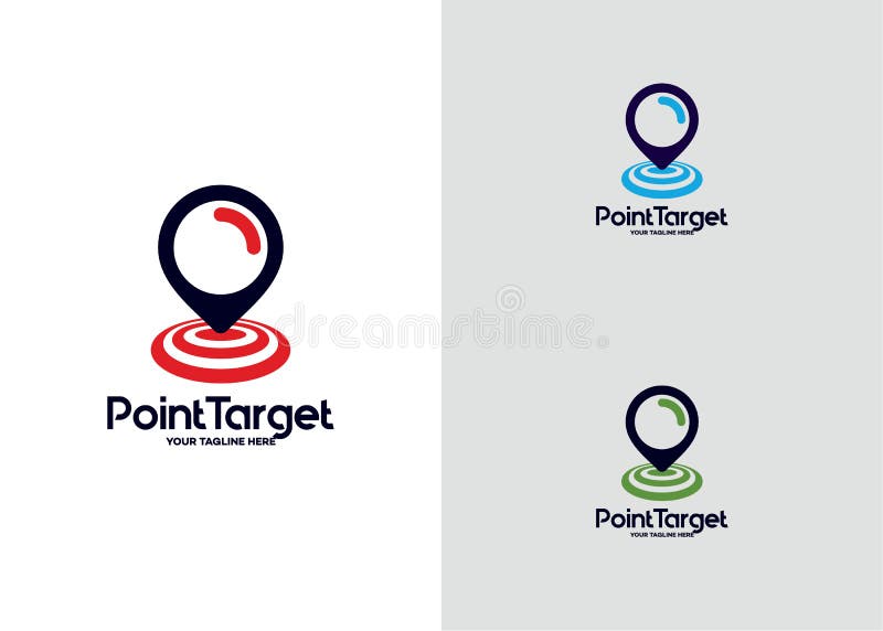 Point Target Logo Icon Symbol Element Stock Vector - Illustration of ...