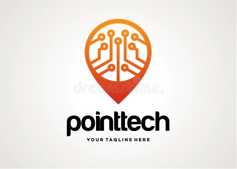 Point Tech Logo Template Design Vector, Emblem, Design Concept ...