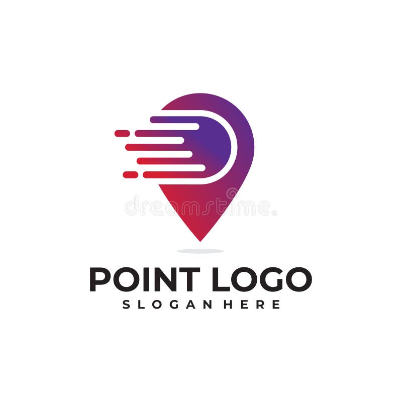 Point Tech Logo Vector Design Template Stock Vector - Illustration of ...