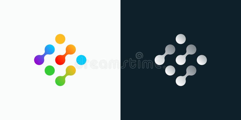 Point Technology Connection Vector Logo Design with Modern, Simple ...