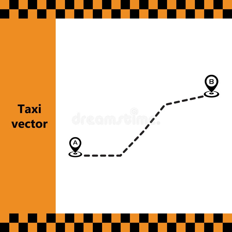 From Point a To Point B Sign Dotted Line Icon Vector Stock Vector ...