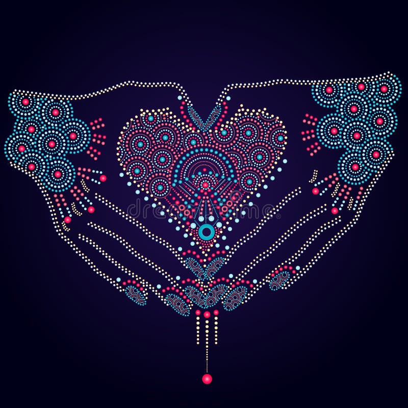 Point-to-point hand stock vector. Illustration of decorative - 101051310