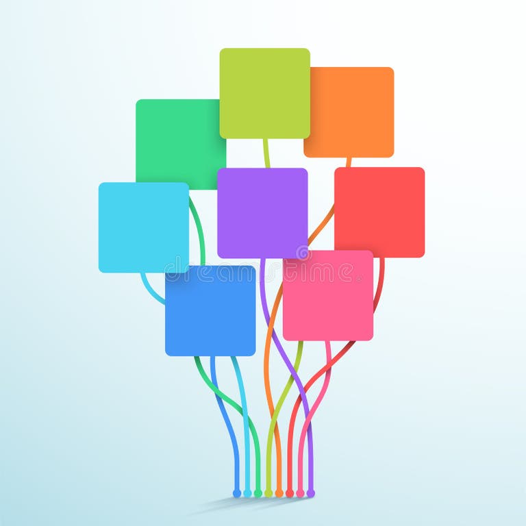 8 Point Vector Text Box Diagram 3d Infographic Template Stock Vector ...