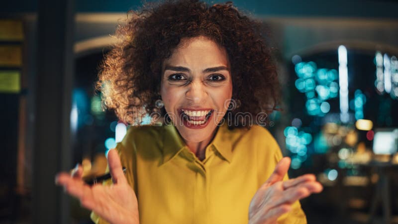 Point of View from Camera with Beautiful Multiethnic Arab Project ...