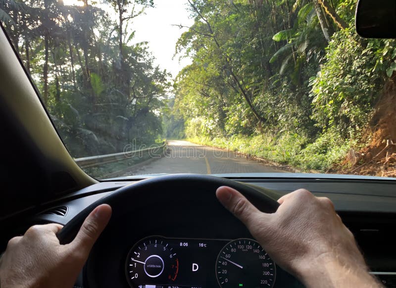 Driver point of view stock image. Image of rural, road - 182999859