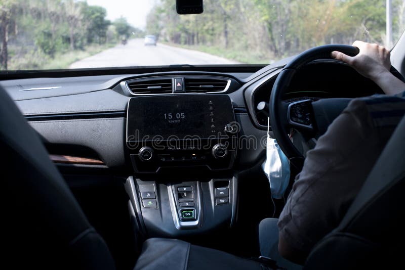 Point of View Inside the Car Cabin,Safety Concept Driving Stock Photo ...
