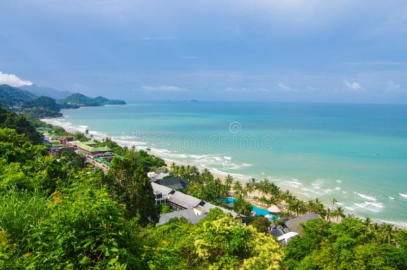 Point View at Koh Chang, Thailand Stock Image - Image of temple ...