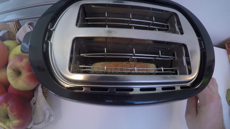 Point of View: Man Preparing Toast in the Morning Stock Footage - Video ...