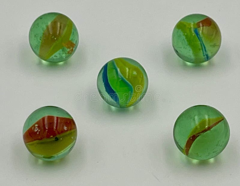 Image of Marbles Representing the Face of the Number Five in the Dice ...