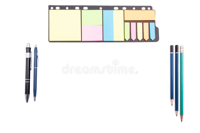 Point of View of Workplace with Advertising Area Stock Image - Image of ...