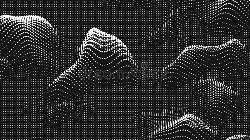 Point Wave Bump Texture. Abstract Dot Background. Technological ...