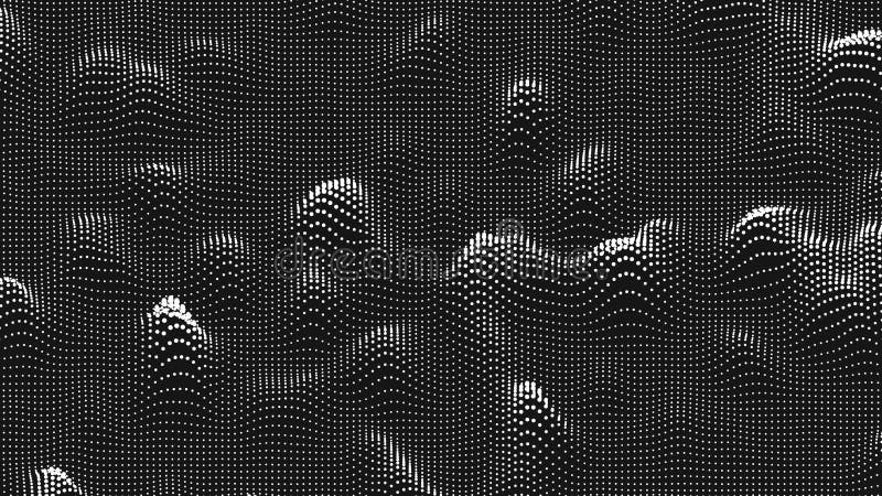Point Wave Bump Texture. Abstract Dot Background. Technological ...