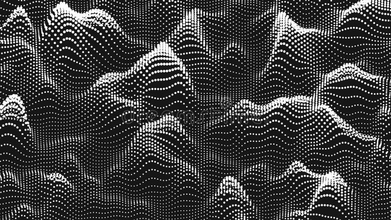 Point Wave Bump Texture. Abstract Dot Background. Technological ...
