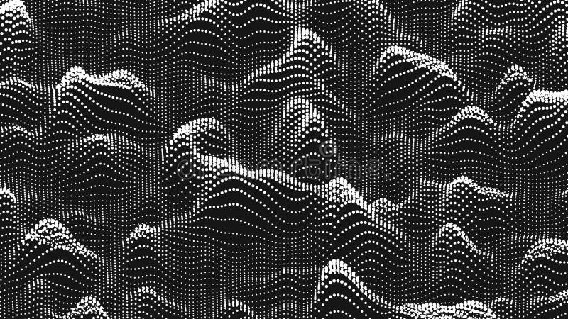 Point Wave Bump Texture. Abstract Dot Background. Technological ...