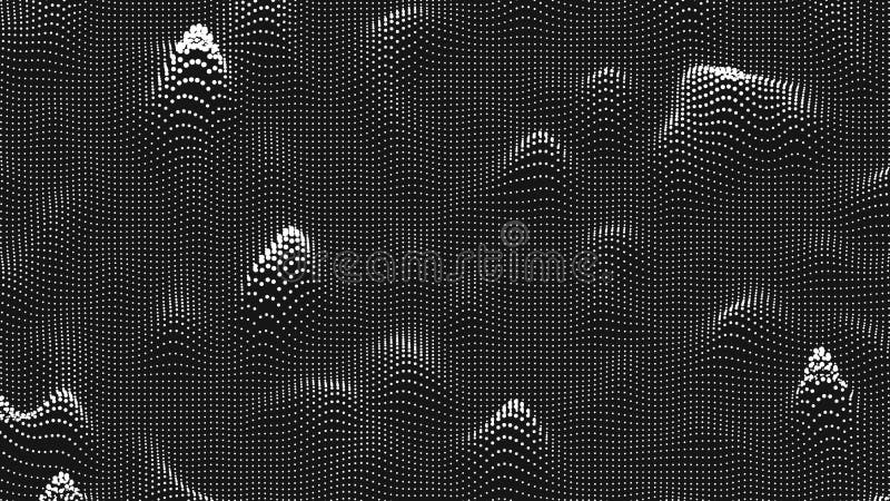 Point Wave Bump Texture. Abstract Dot Background. Technological ...