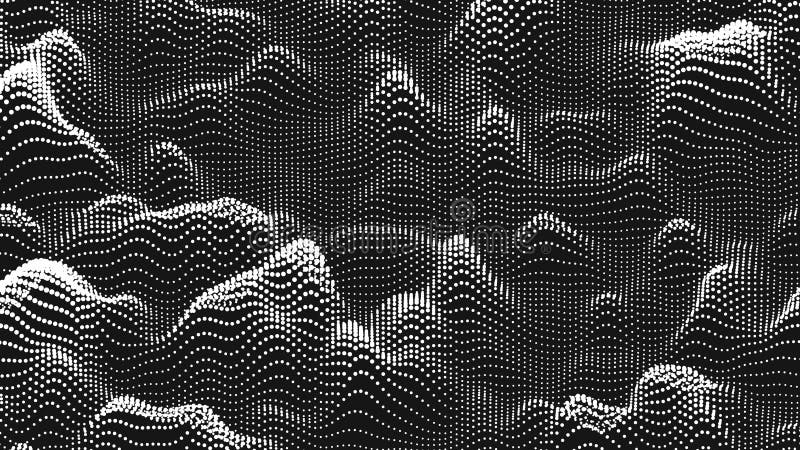 Point Wave Bump Texture. Abstract Dot Background. Technological ...