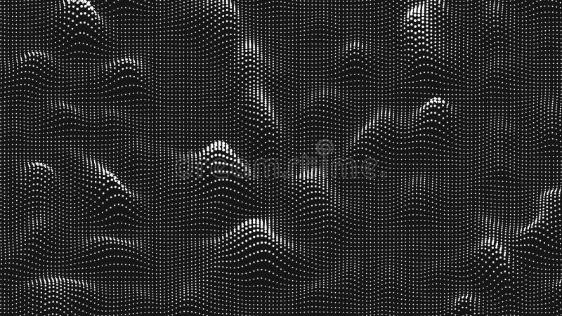 Point Wave Bump Texture. Abstract Dot Background. Technological ...