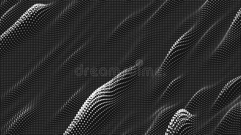 Point Wave Diagonal Texture. Abstract Dot Background. Technological ...
