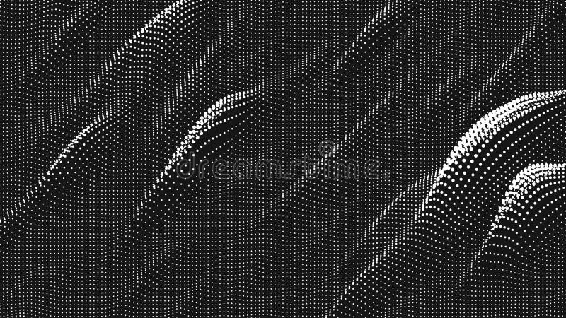 Point Wave Diagonal Texture. Abstract Dot Background. Technological ...