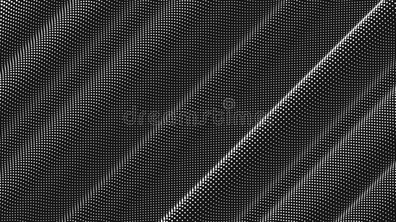 Point Wave Diagonal Texture. Abstract Dot Background. Technological ...