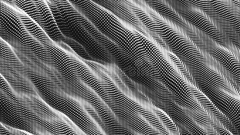 Point Wave Diagonal Texture. Abstract Dot Background. Technological ...