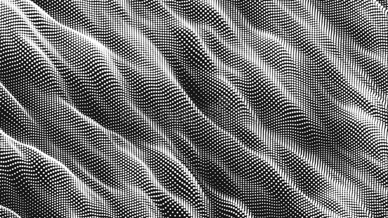 Point Wave Diagonal Texture. Abstract Dot Background. Technological ...