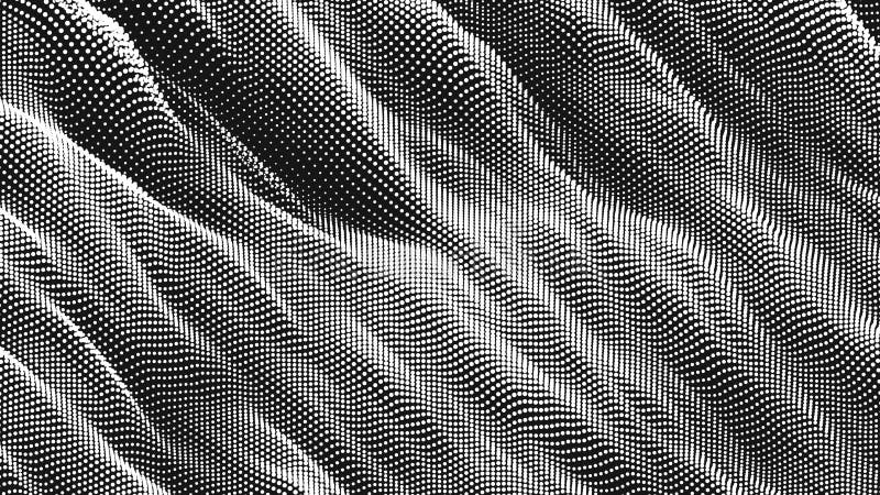 Point Wave Diagonal Texture. Abstract Dot Background. Technological ...