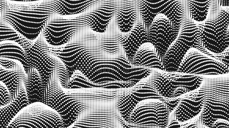 Point Wave Bump Texture. Abstract Dot Background. Technological ...