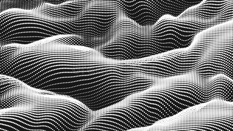 Point Wave Bump Texture. Abstract Dot Background. Technological ...
