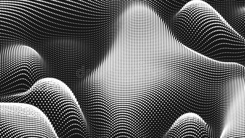 Point Wave Bump Texture. Abstract Dot Background. Technological ...