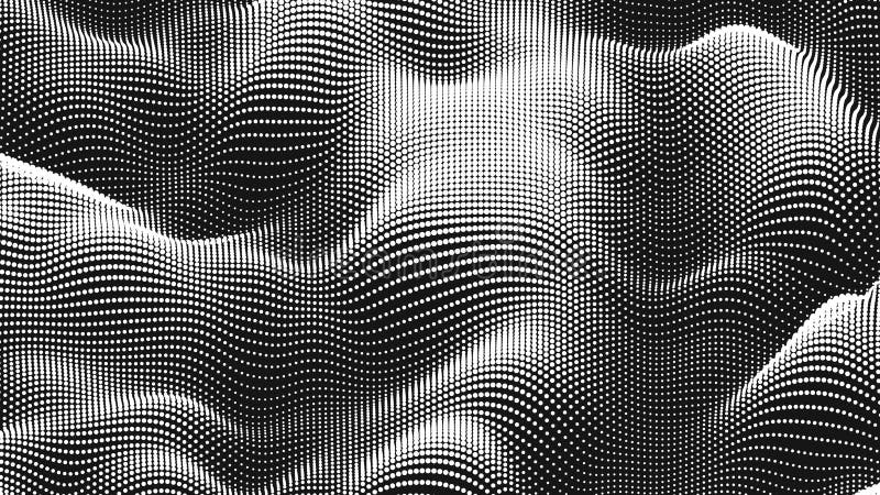 Point Wave Noise Texture. Abstract Dot Background. Technological ...