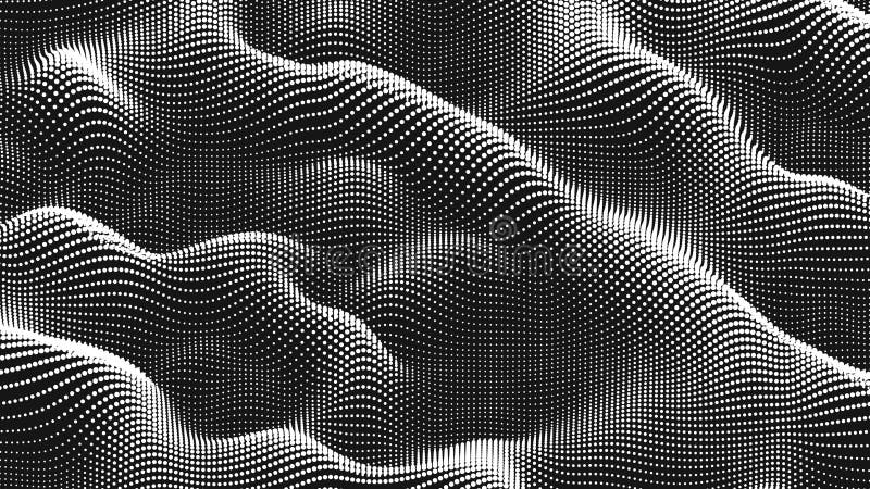Point Wave Noise Texture. Abstract Dot Background. Technological ...