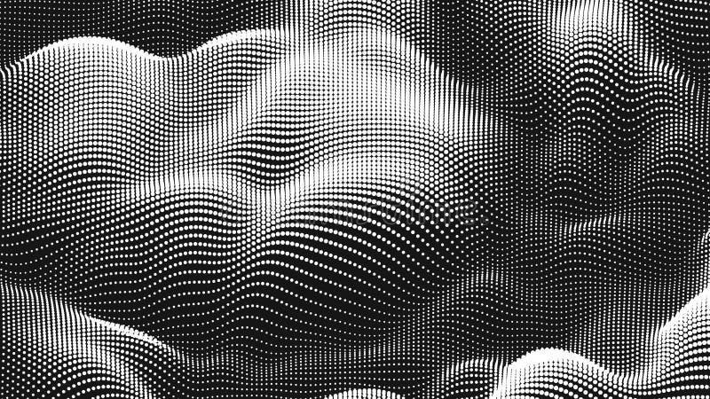 Point Wave Noise Texture. Abstract Dot Background. Technological ...