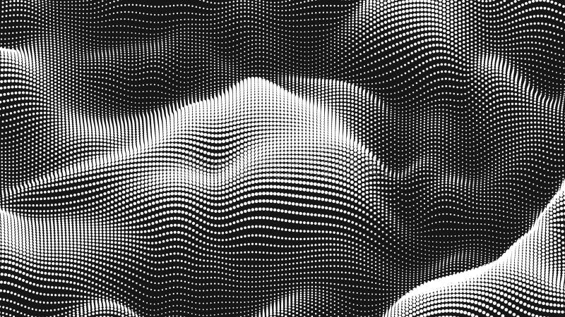 Point Wave Noise Texture. Abstract Dot Background. Technological ...