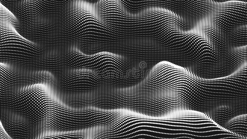 Point Wave Noise Texture. Abstract Dot Background. Technological ...