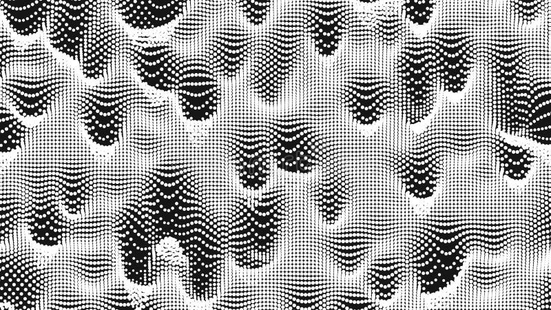 Point Wave Noise Texture. Abstract Dot Background. Technological ...