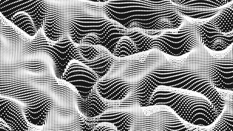 Point Wave Bump Texture. Abstract Dot Background. Technological Cyberspace Background. Stock ...