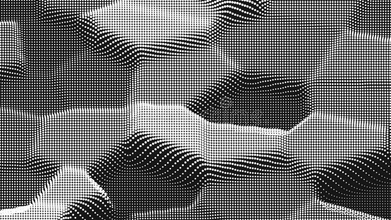 Point Wave Noise Texture. Abstract Dot Background. Technological ...