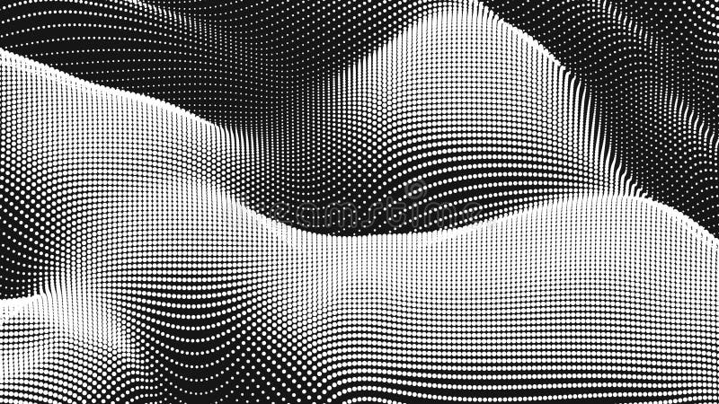 Point Wave Bump Texture. Abstract Dot Background. Technological ...