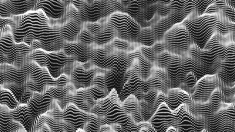 Point Wave Noise Texture. Abstract Dot Background. Technological ...