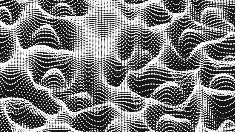Point Wave Noise Texture. Abstract Dot Background. Technological ...