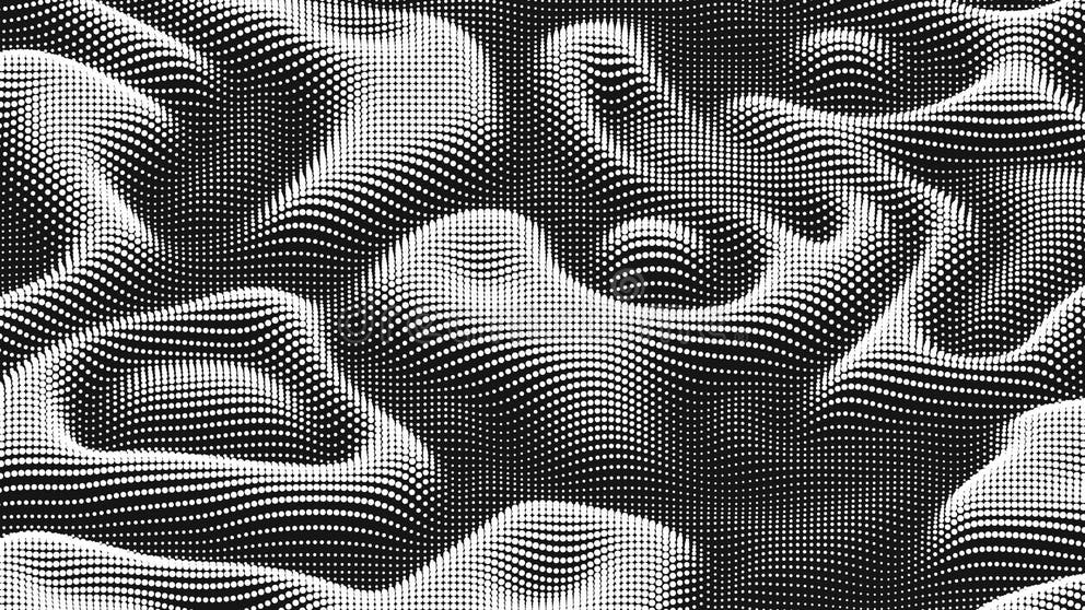 Point Wave Noise Texture. Abstract Dot Background. Technological ...