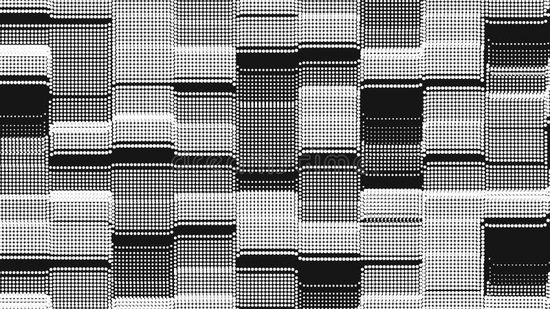 Point Wave Pixel Texture. Abstract Dot Background. Technological ...
