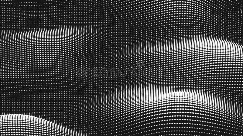 Point Wave Smooth Texture. Abstract Dot Background. Technological ...