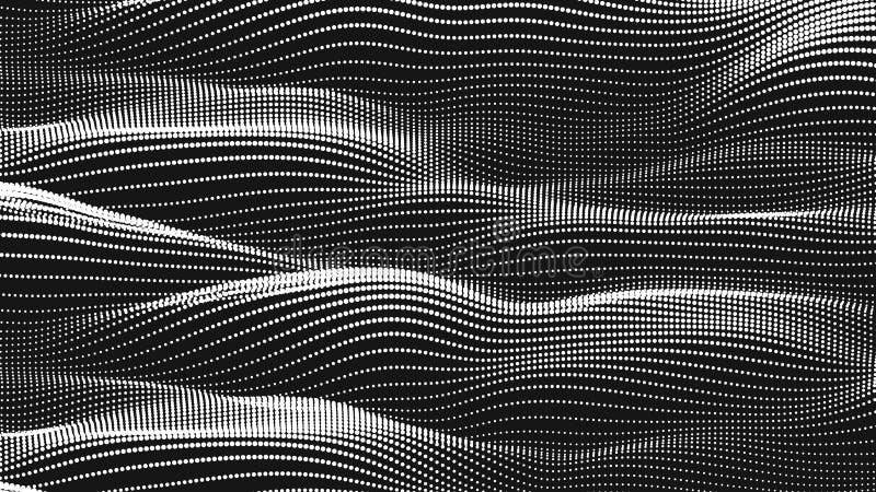 Point Wave Smooth Texture. Abstract Dot Background. Technological ...