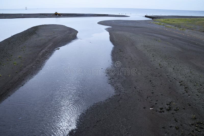 Estuary stock photo. Image of natural, point, oiso, landscape - 101141510