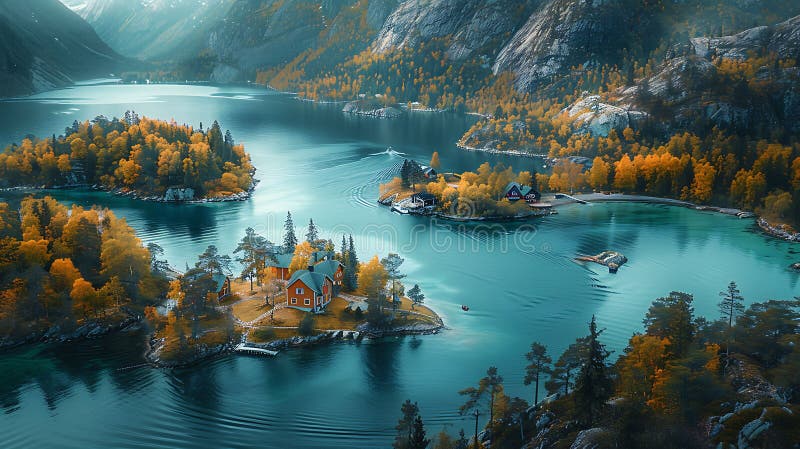 The Point Where Two Rivers Meet Stock Illustration - Illustration of ...